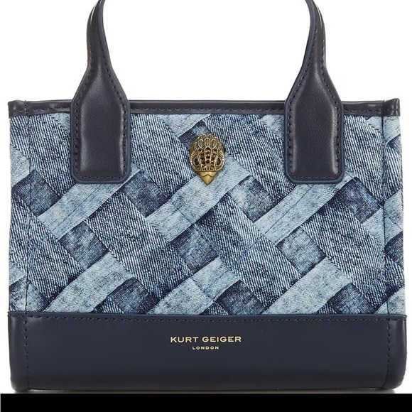 Kurt Geiger | Bags | Kurt Geiger Blue Crossbody Bag With Denim ...